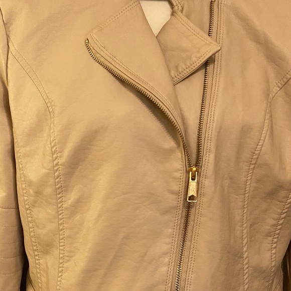 Charlotte Russe | Jackets & Coats | Tan Faux Leather Jacket Xl | Poshmark